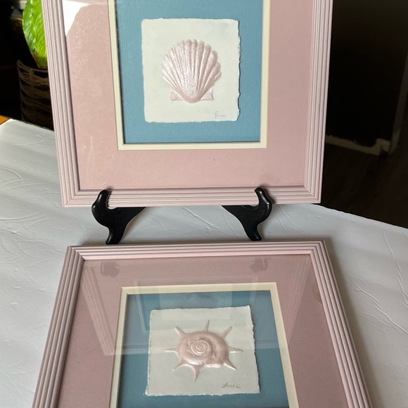 Signed Art | Art | Vtg 98s Framed Signed Coastal Art Hand Cast Paper 3d ...
